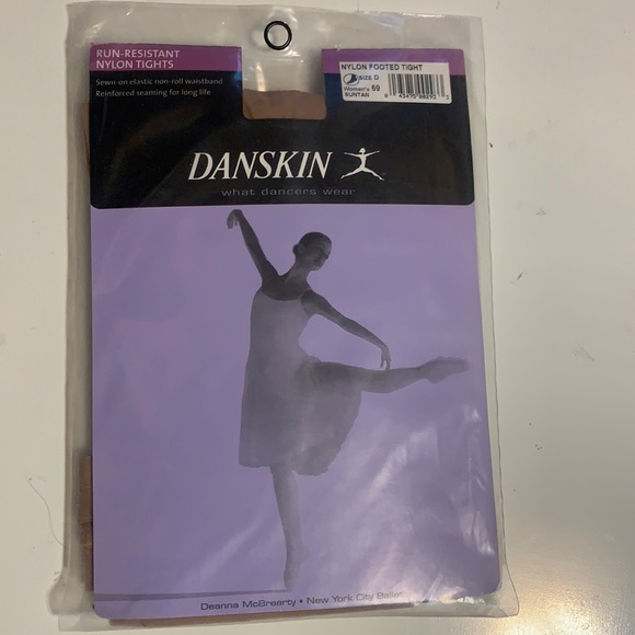 Danskin | Accessories | New Danskin Nylon Footed Tight Sz D Suntan Skin ...
